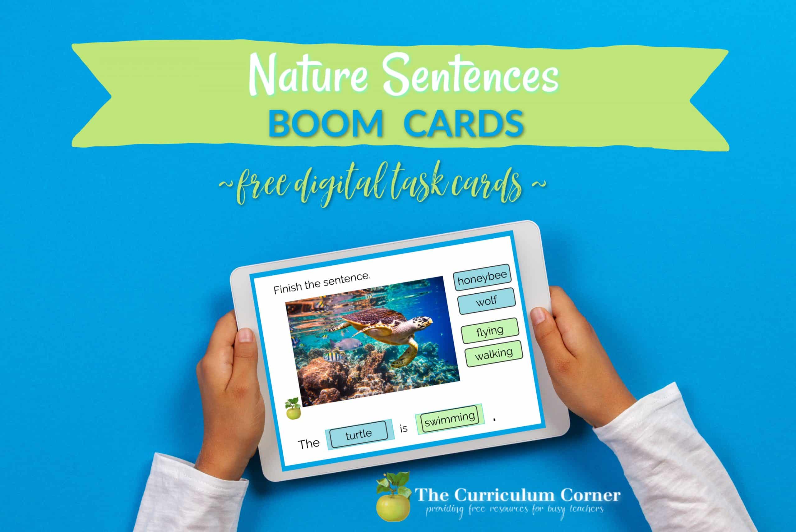Boom Cards: Nature Sentences - The Curriculum Corner 123