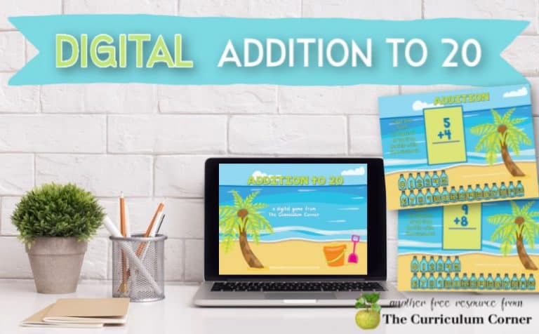 Digital: Addition to 20 - The Curriculum Corner 123
