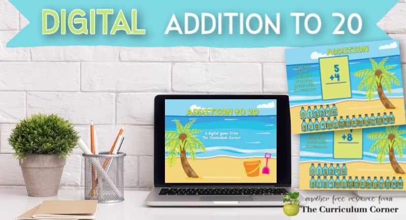 Digital: Addition to 20 - The Curriculum Corner 123