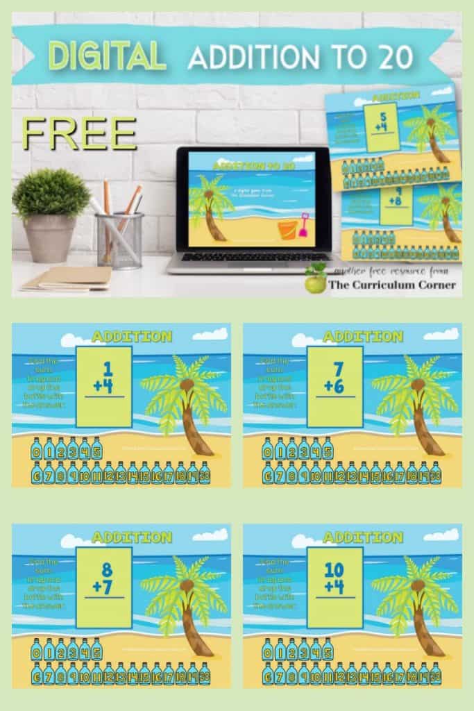 Digital: Addition to 20 - The Curriculum Corner 123