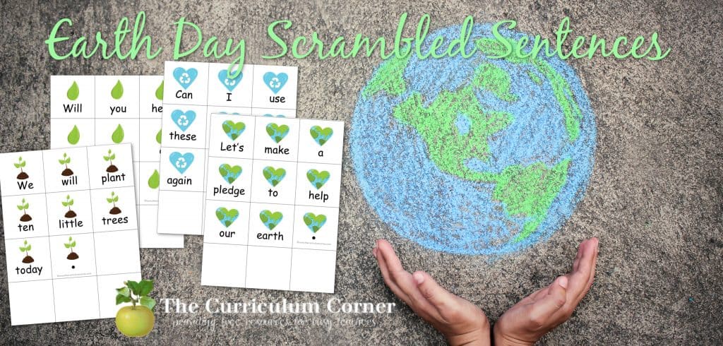 earth day sentences fb - The Curriculum Corner 123