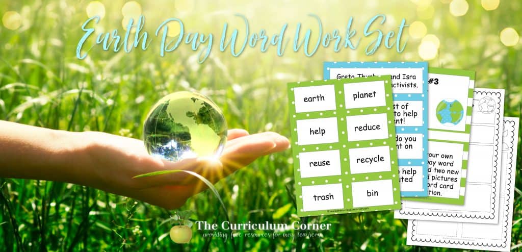 Earth Day Word Work Set - The Curriculum Corner 123