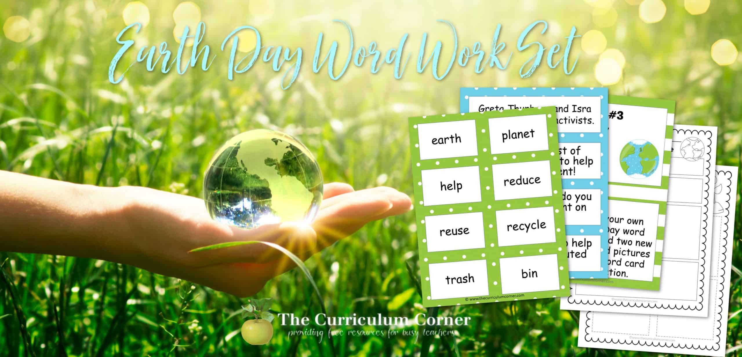 Earth Day Word Work Set - The Curriculum Corner 123
