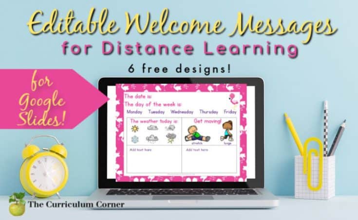 Morning Meeting Google Slides - The Curriculum Corner 123