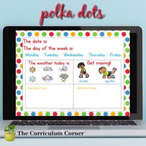 Morning Meeting PowerPoint Slides - The Curriculum Corner 123