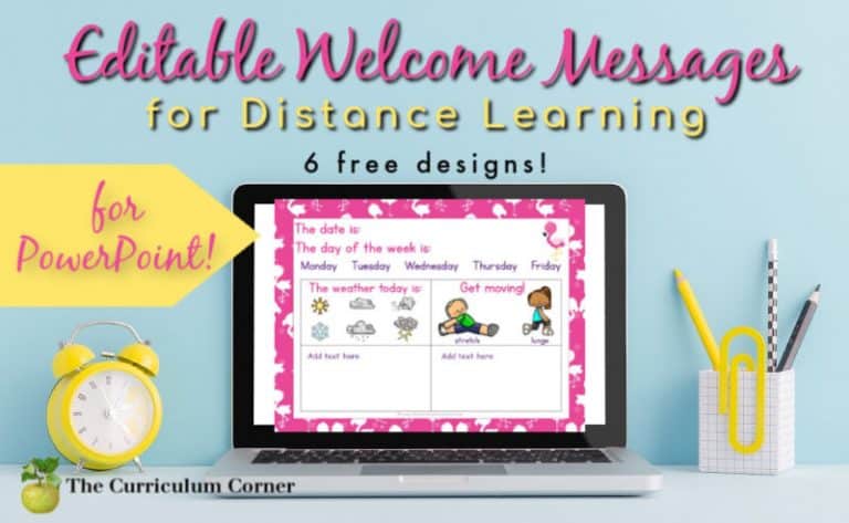 Morning Meeting PowerPoint Slides - The Curriculum Corner 123