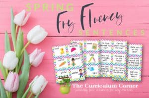 Spring Fry Fluency Sentences - The Curriculum Corner 123