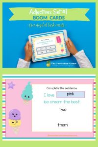 Boom Cards: Adjectives Set #1 - The Curriculum Corner 123