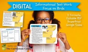 Digital Informational Text: Birds - The Curriculum Corner 123