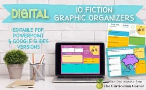 Fiction: Digital Graphic Organizers - The Curriculum Corner 123