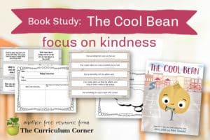 Book Study: The Cool Bean (Kindness) - The Curriculum Corner 123