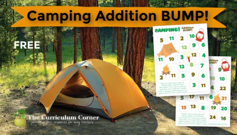 Camping Addition BUMP! - The Curriculum Corner 123