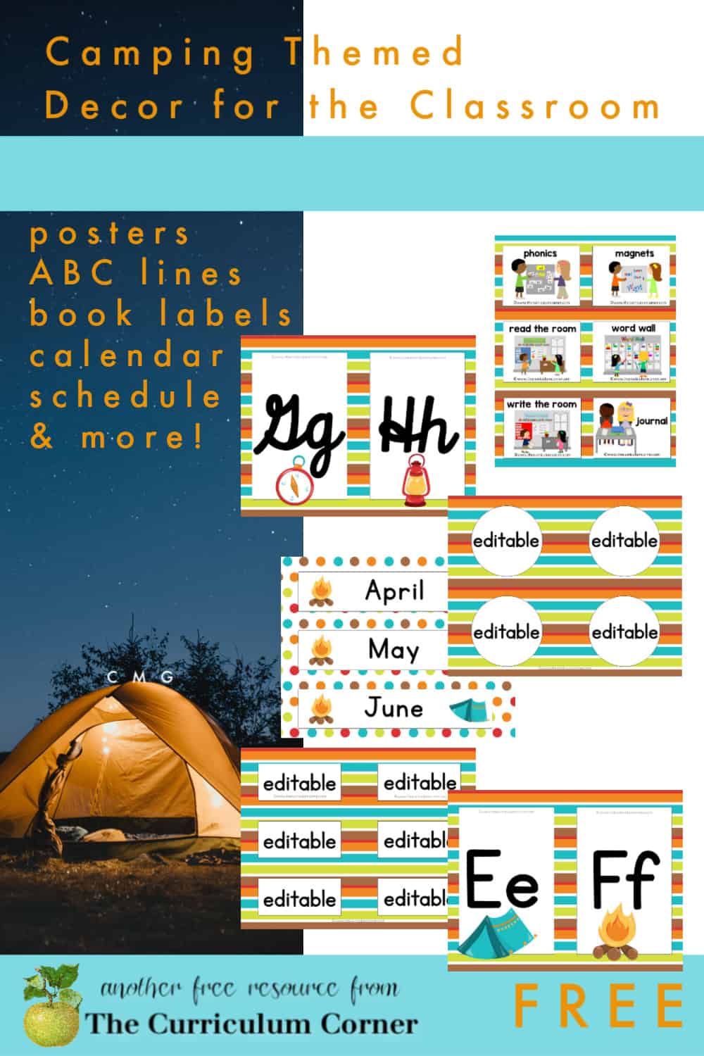 Classroom Decor: Camping - The Curriculum Corner 123