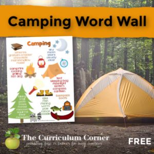 Camping Collection for the Classroom - The Curriculum Corner 123