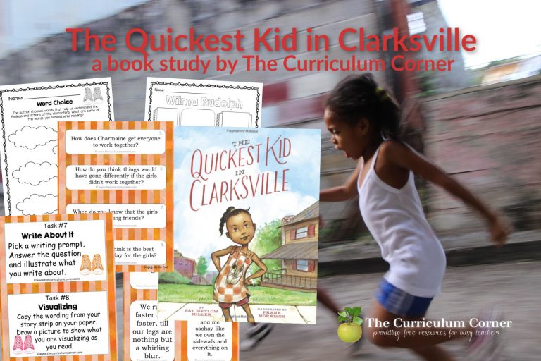 Book Study: The Quickest Kid in Clarksville - The Curriculum Corner 123
