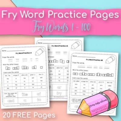 Fry Resource Collection - The Curriculum Corner 123