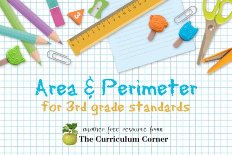 Area & Perimeter - The Curriculum Corner 123