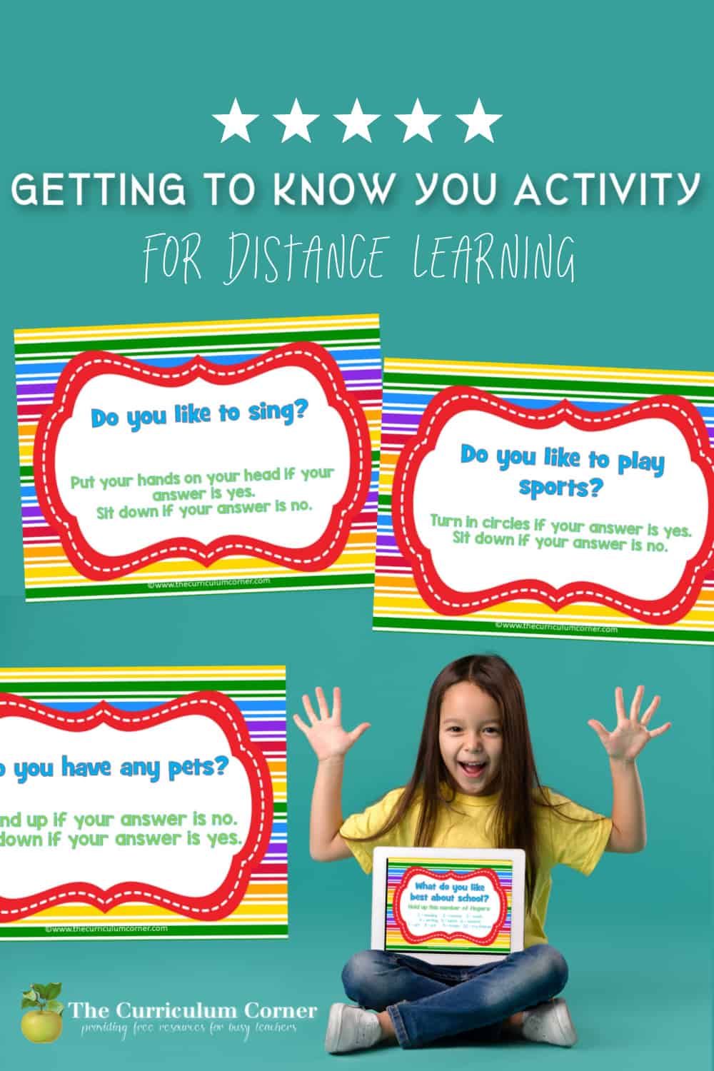 Virtual Getting to Know You Activity - The Curriculum Corner 123