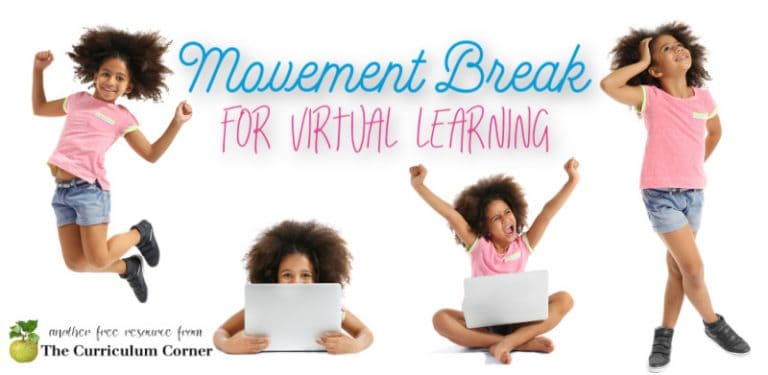 Movement Break for Virtual Learning - The Curriculum Corner 123