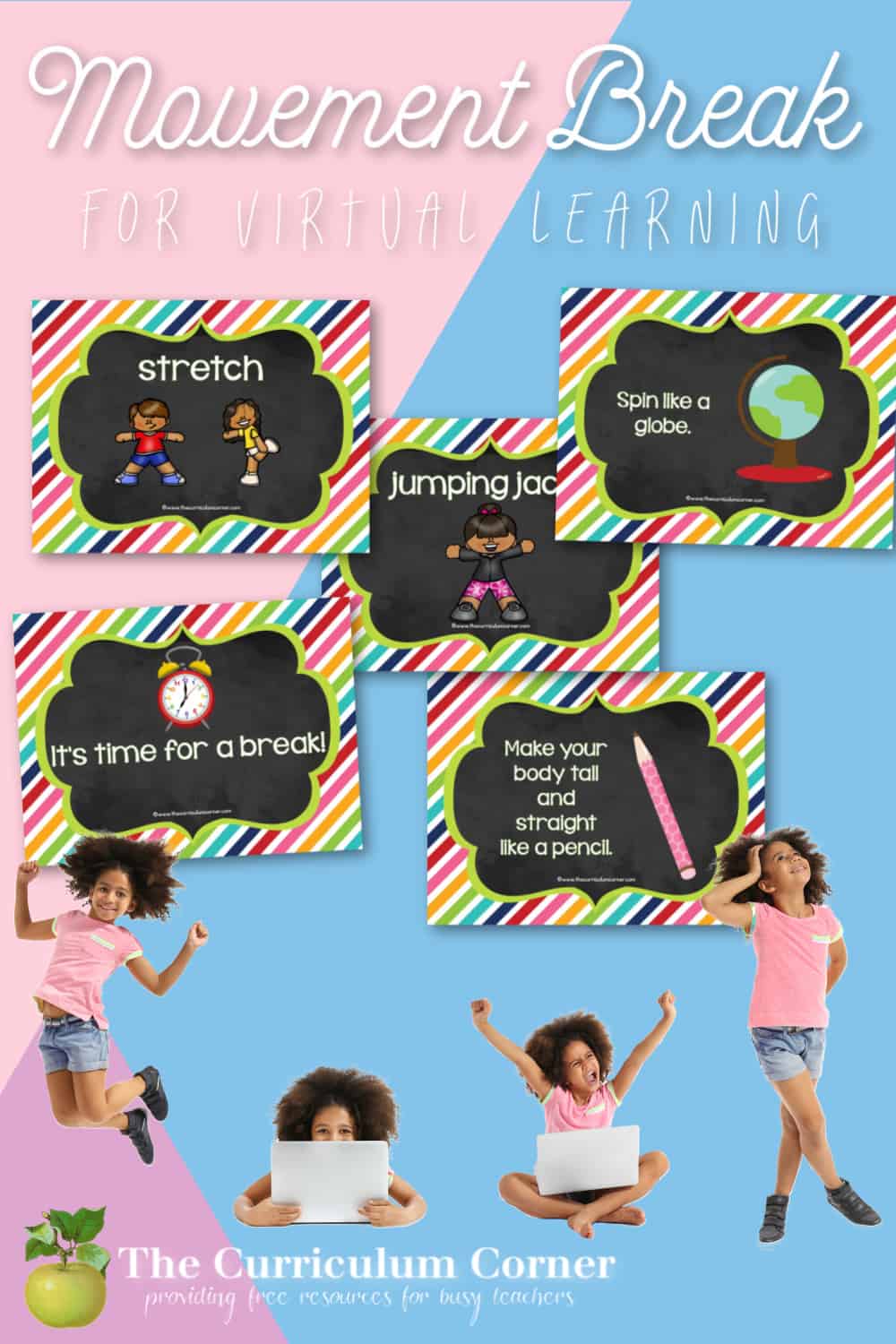 Movement Break for Virtual Learning - The Curriculum Corner 123