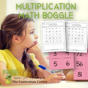 Printable Math Games - The Curriculum Corner 123