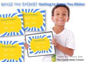 Virtual Would You Rather Introduction Activity - The Curriculum Corner 123