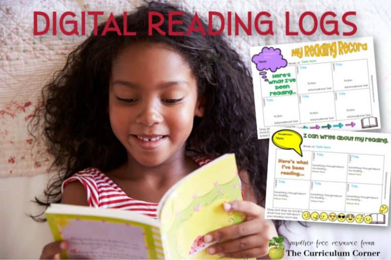Digital Reading Logs - The Curriculum Corner 123