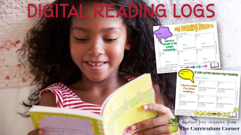 digital reading logs fb - The Curriculum Corner 123