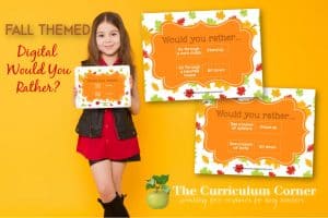 Fall Digital Would You Rather - The Curriculum Corner 123