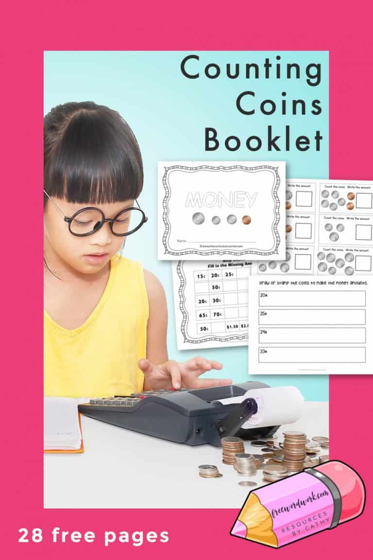 Counting Money Practice Booklet - The Curriculum Corner 123