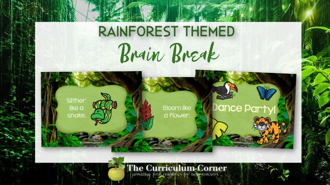 Rainforest: Virtual Sub Plans - The Curriculum Corner 123