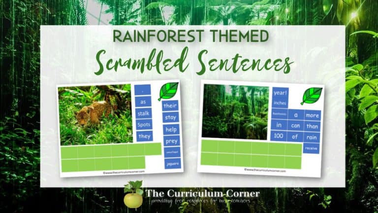 Rainforest: Virtual Sub Plans - The Curriculum Corner 123