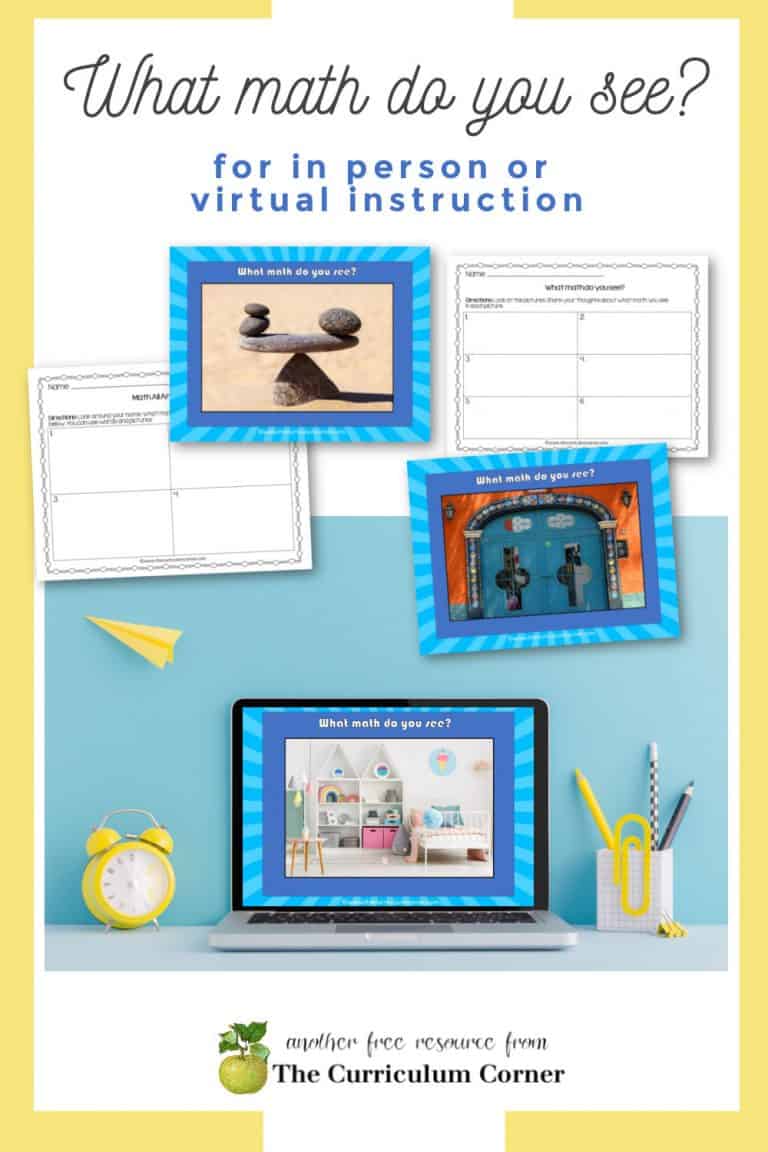 What math do you see? - The Curriculum Corner 123