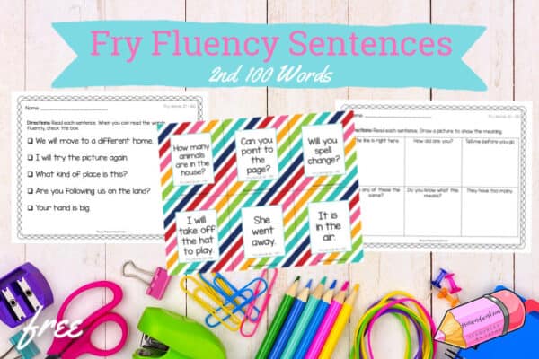 fry fluency sentences 2 full - The Curriculum Corner 123