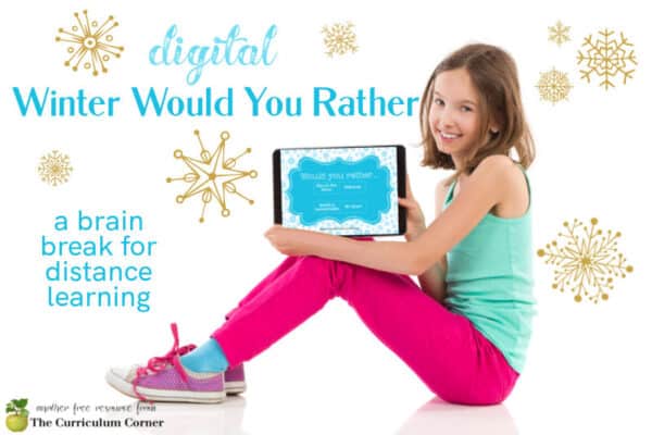 Winter Digital Would You Rather - The Curriculum Corner 123