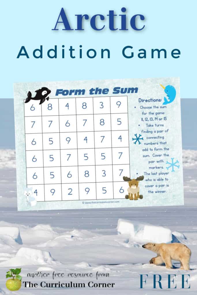 arctic mental math pinterest (1) - The Curriculum Corner 123