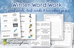 Winter Word Work - The Curriculum Corner 123