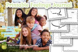 Printable Feelings Journal - The Curriculum Corner 123