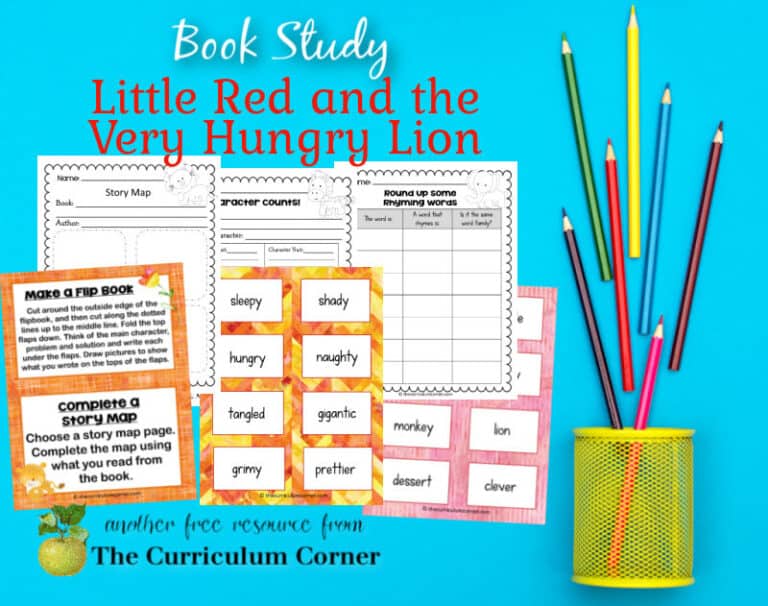 Book Study: Little Red and the Very Hungry Lion - The Curriculum Corner 123