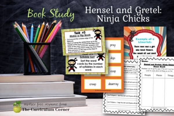 Book Study: Hensel and Gretel Ninja Chicks - The Curriculum Corner 123