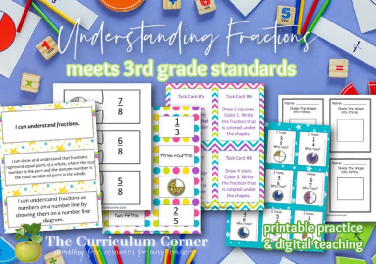 Understanding Fractions - The Curriculum Corner 123