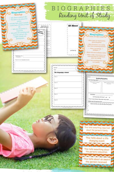 Biography Unit of Study for Reading - The Curriculum Corner 123