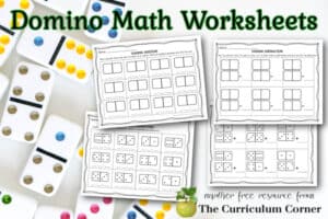 Domino Math Worksheets - The Curriculum Corner 123
