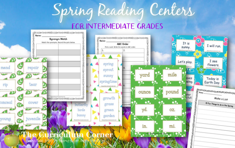 spring reading centers 1 fb - The Curriculum Corner 123