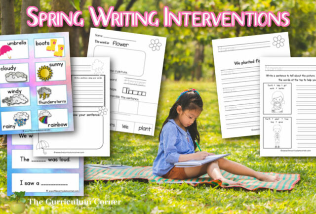 Spring Writing Interventions - The Curriculum Corner 123