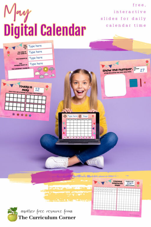 May Digital Calendar - The Curriculum Corner 123