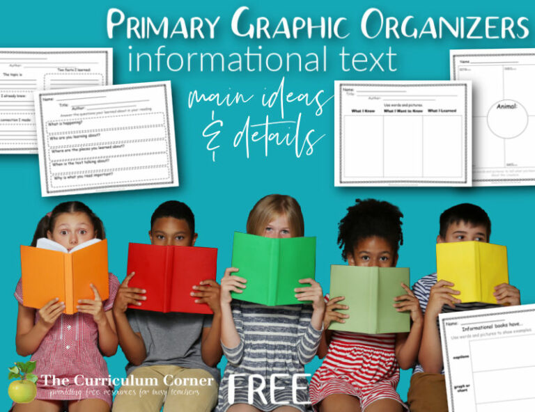Graphic Organizers for Informational Text - The Curriculum Corner 123