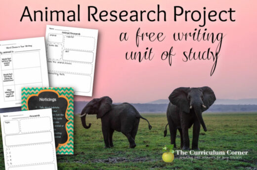Writing Unit of Study: Animal Research Project - The Curriculum Corner 123