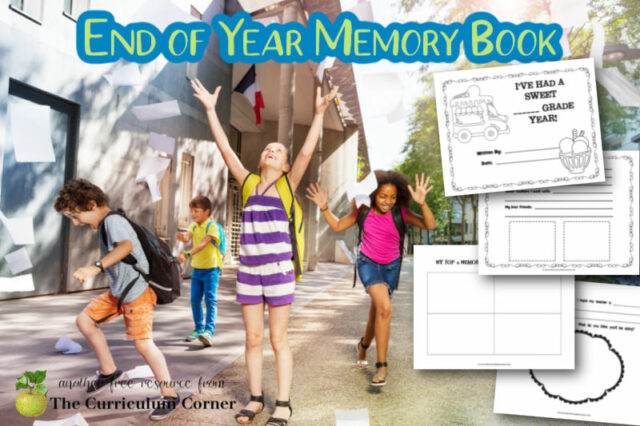 End of Year Memory Book - The Curriculum Corner 123