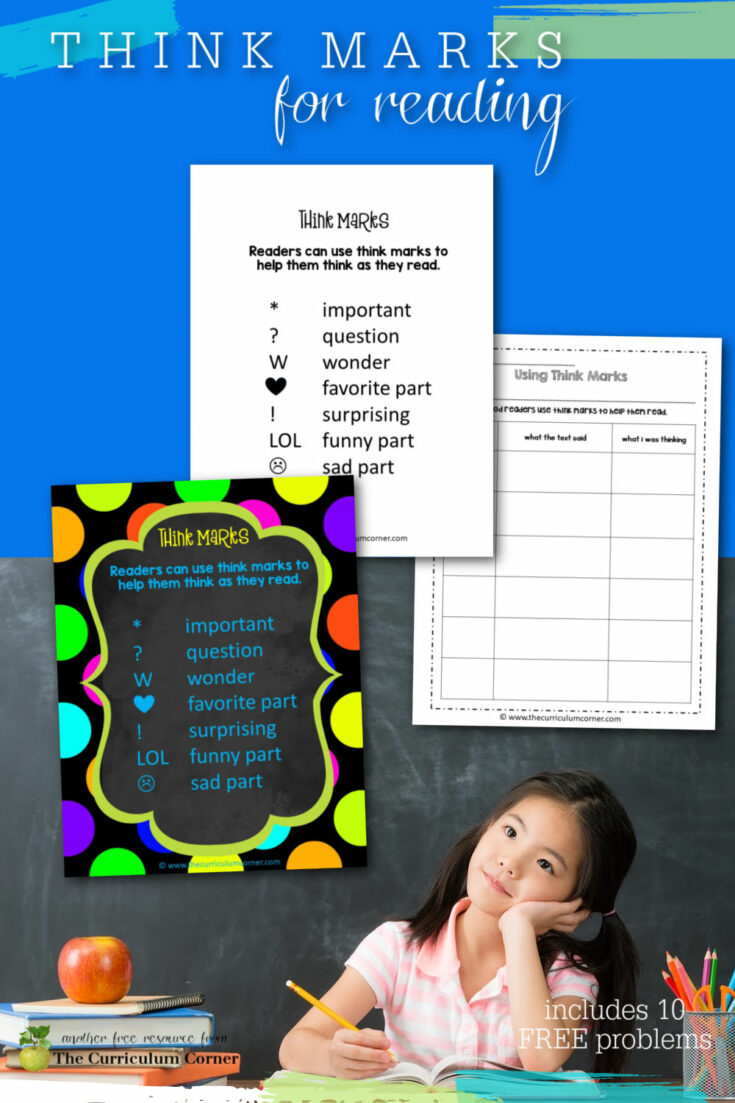 Think Marks for Reading - The Curriculum Corner 123